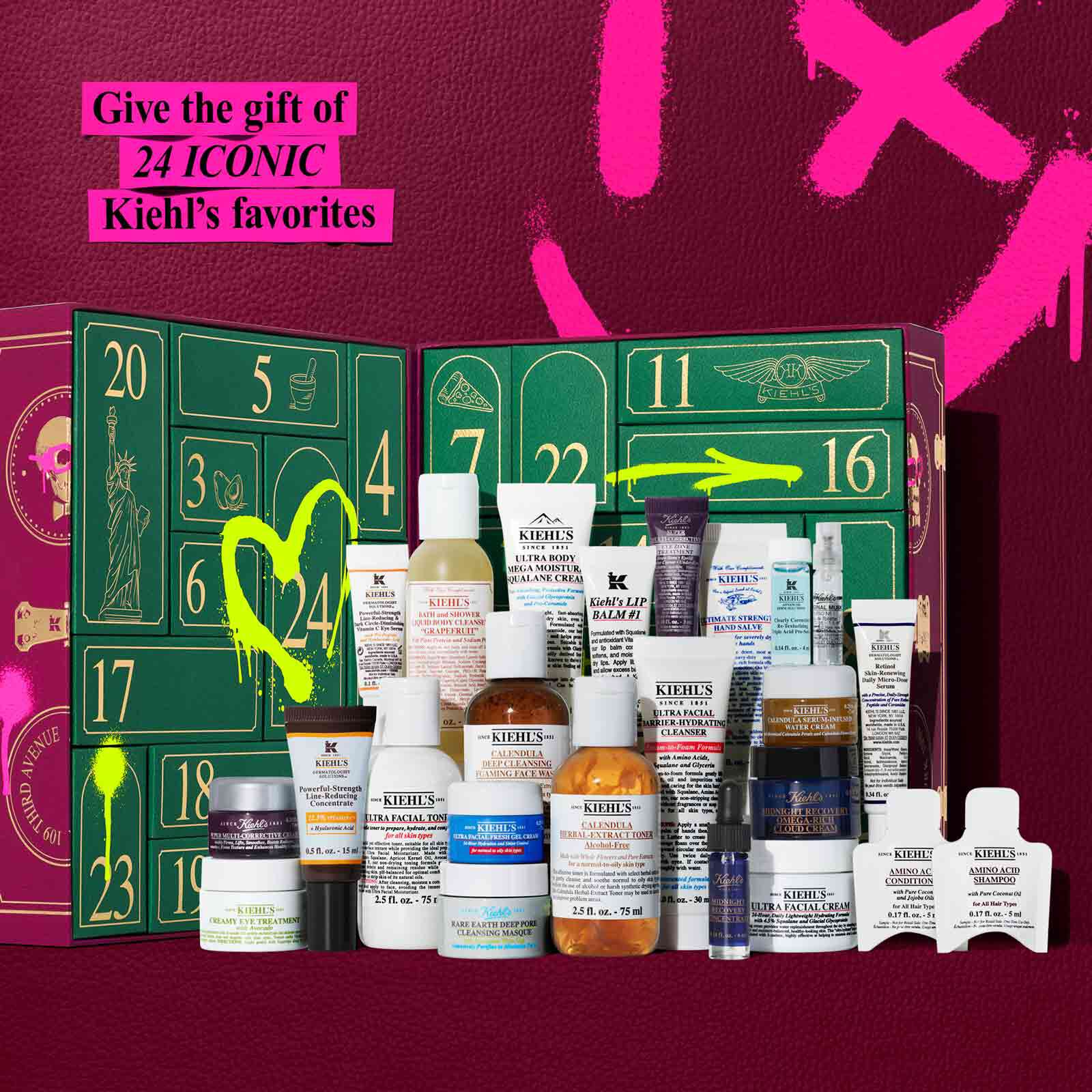 BEAUTY-ADVENTSKALENDER mit Pflegeprodukten | Kiehl's
